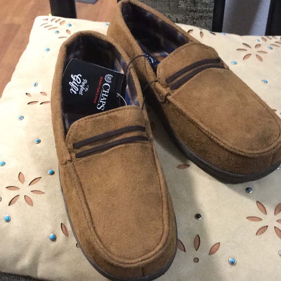 Chaps | Shoes | Chaps Flannel Lined Memory Foam Slippers Nwt | Poshmark